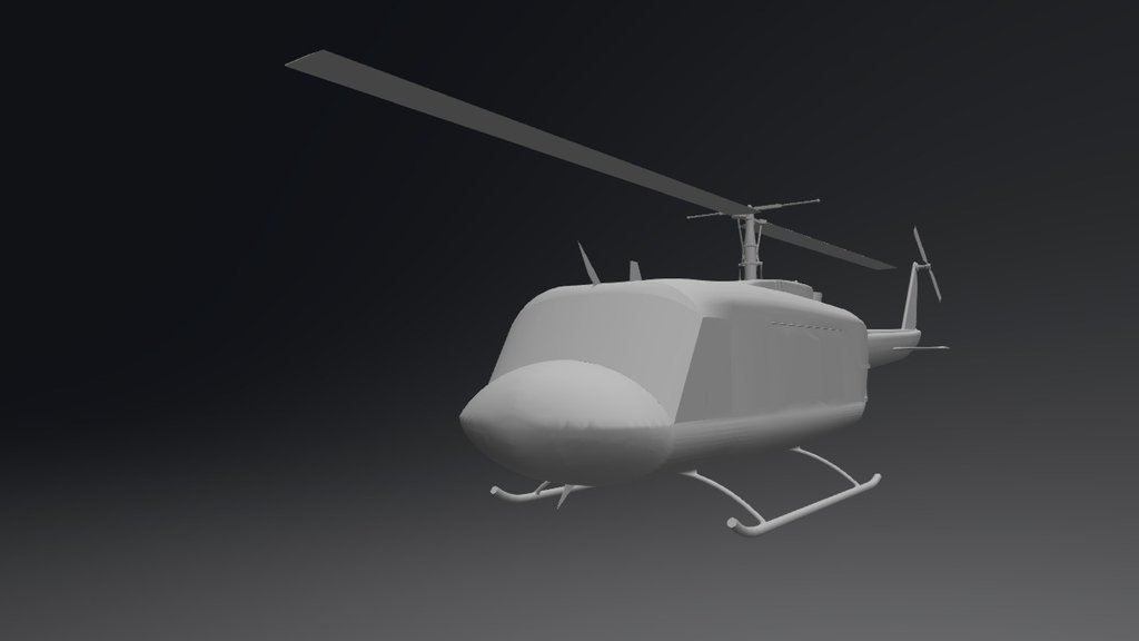 UH-1H - 3D model by callbusy [11ae282] - Sketchfab