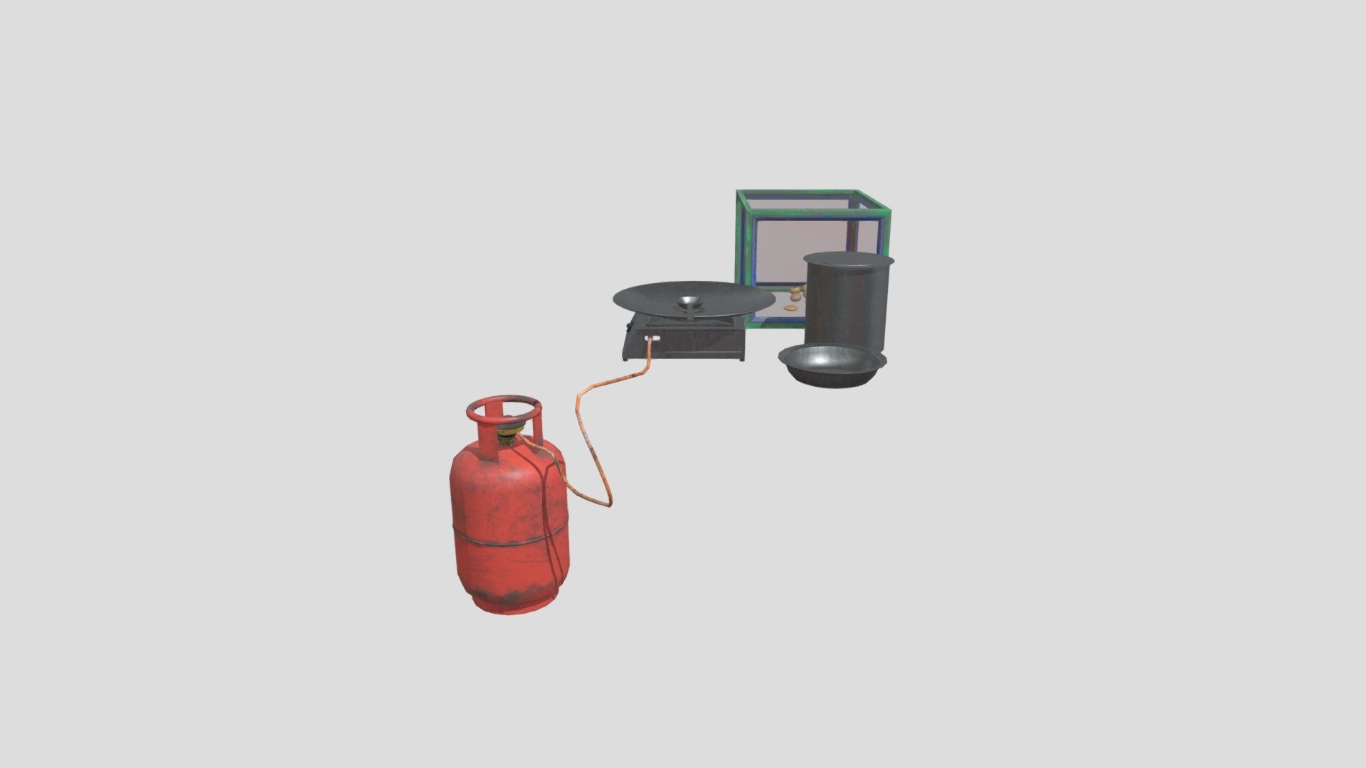 cooking setup - 3D model by IACG [11afd15] - Sketchfab
