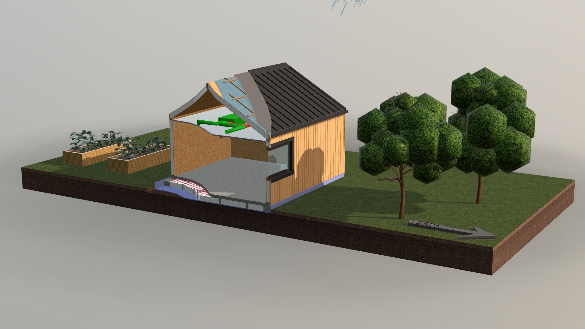 Key Elements of a Sustainable Home - 3D model by Performance ...