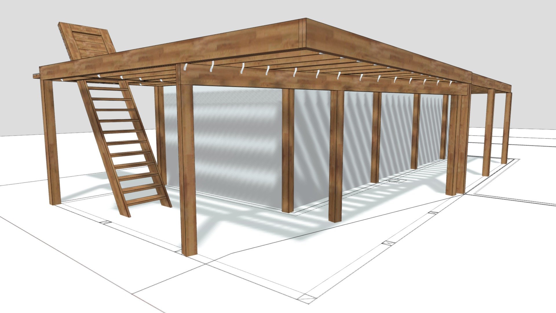 DECK BUILD - 3D model by Diamond Pools and Spas (@DiamondPools ...