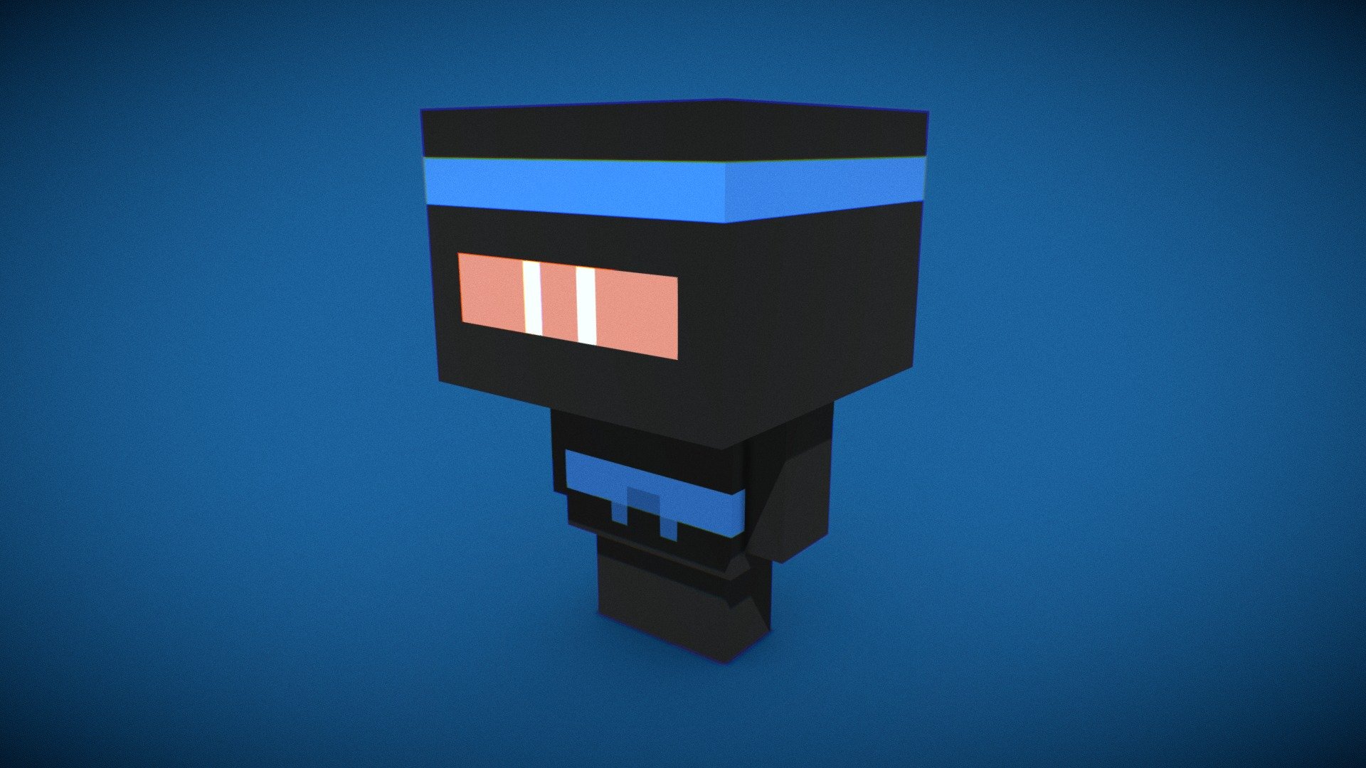 Ninja (Blue) - Download Free 3D model by Jumping Jax (@JumpingJax ...