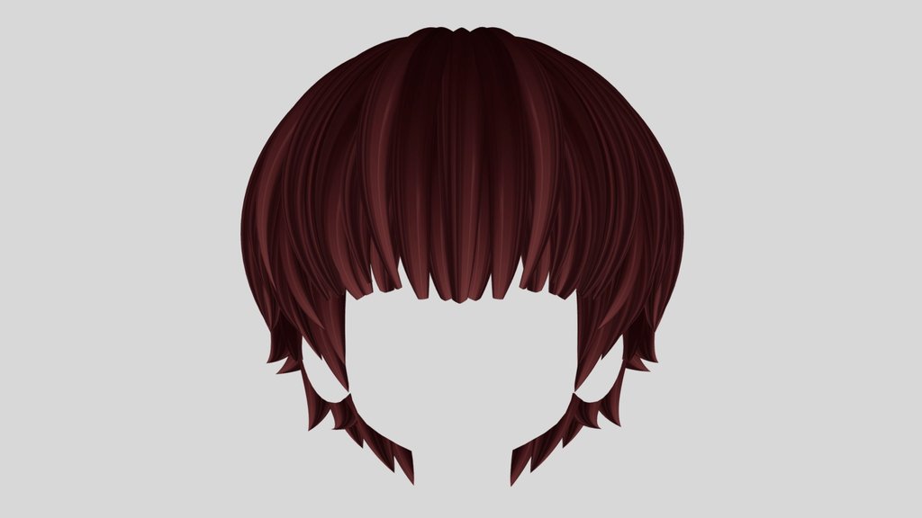 Anime Hairstyles - A 3D model collection by Tsubasa Art ツバサ (@Tsubasa ...