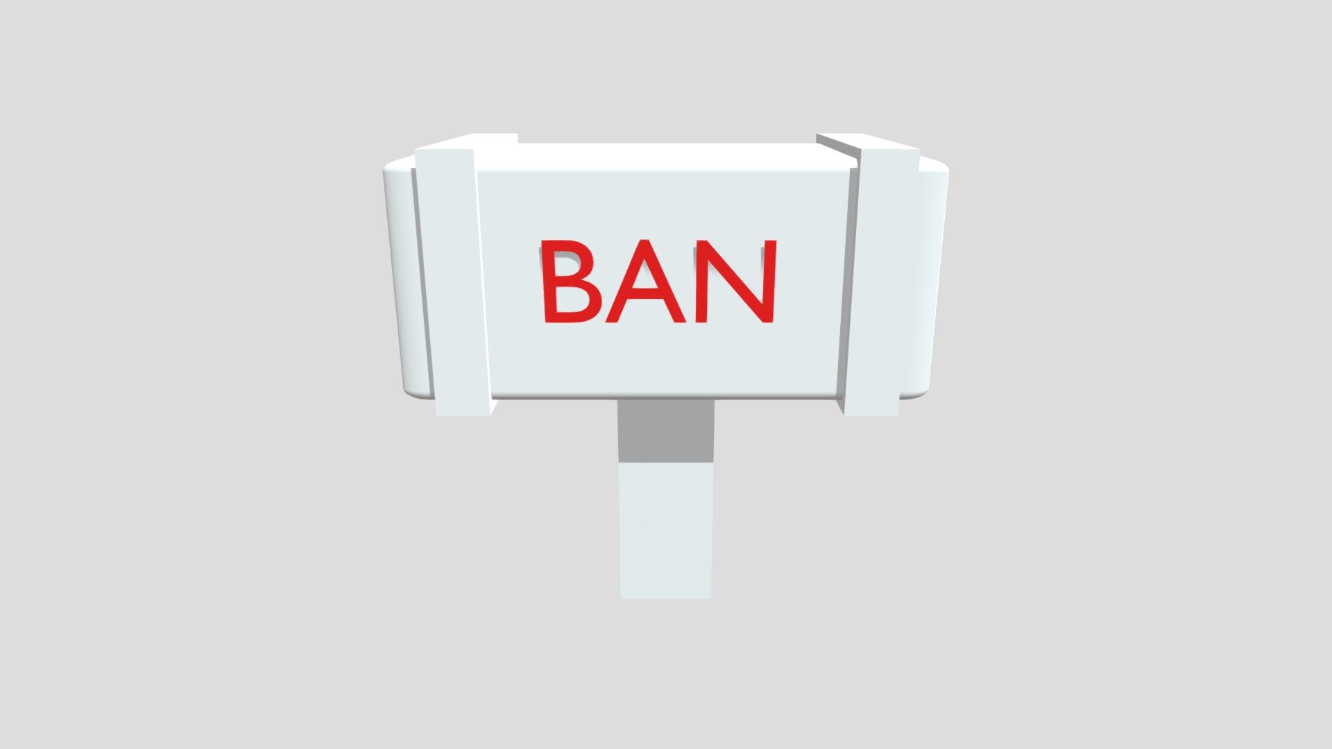BAN hammer for gtag fangame - Download Free 3D model by Benedict ...