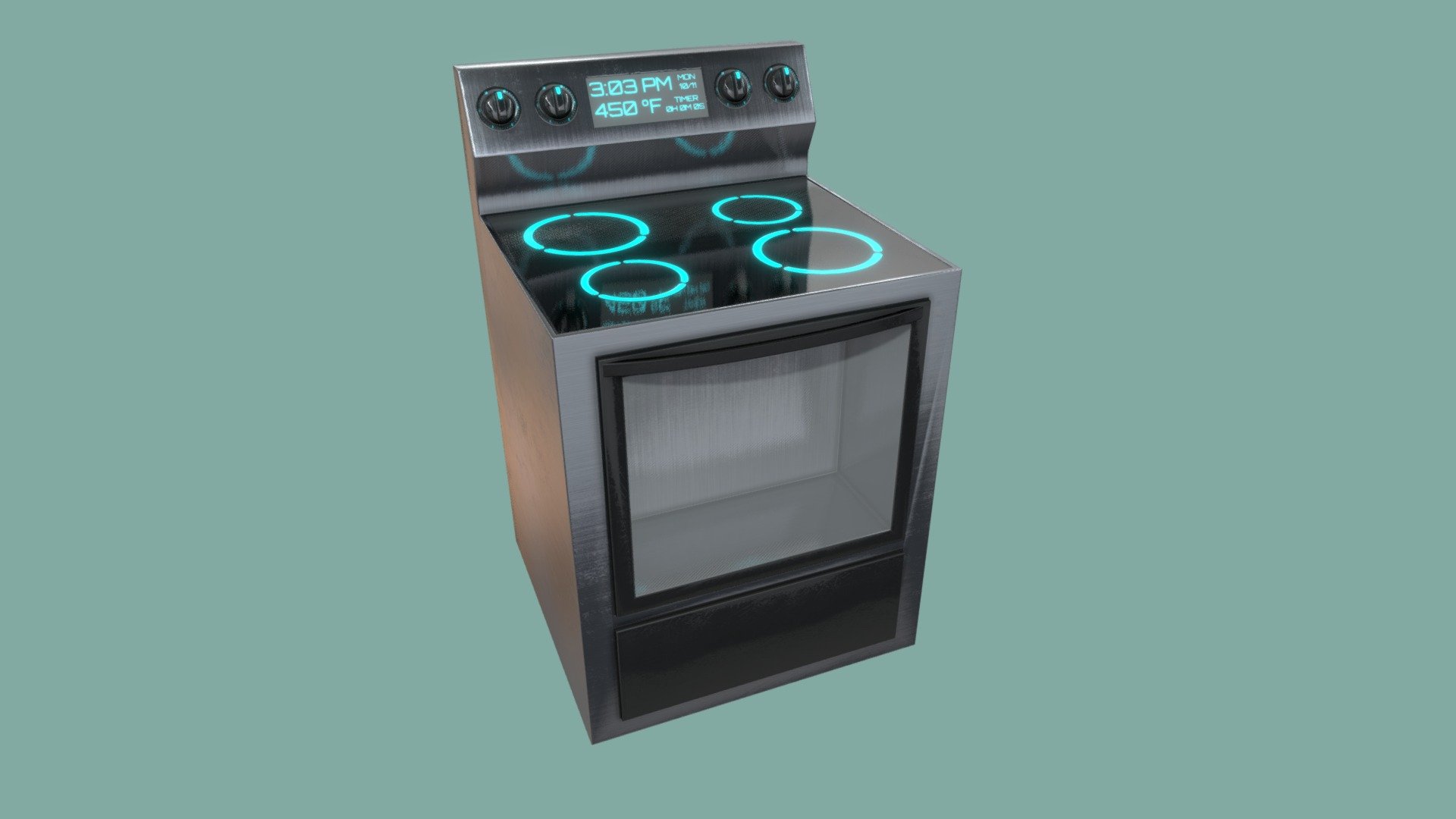 Digital Stove - 3D model by Bell (@BellLaGrange) [11bc7ee] - Sketchfab