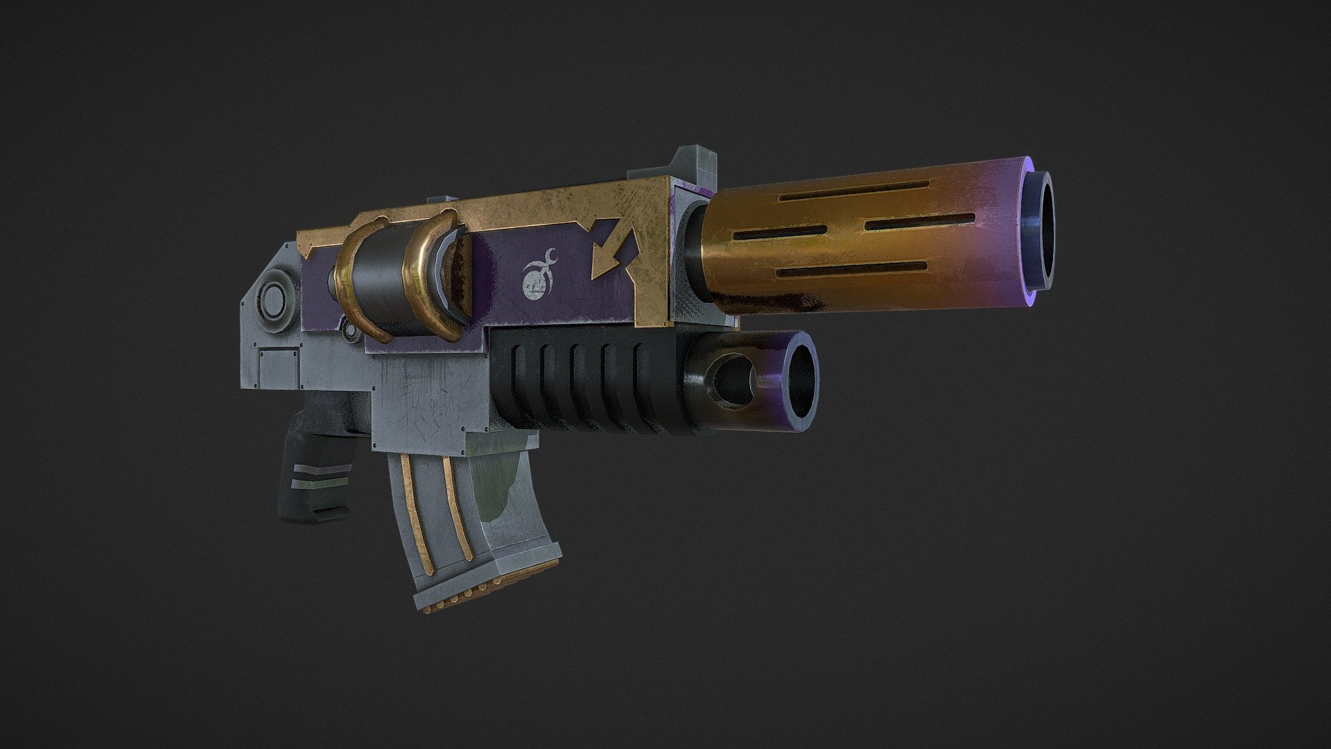 Warhammer 40k Combi-melta (fanart) - 3D model by Adrian Dierigl ...