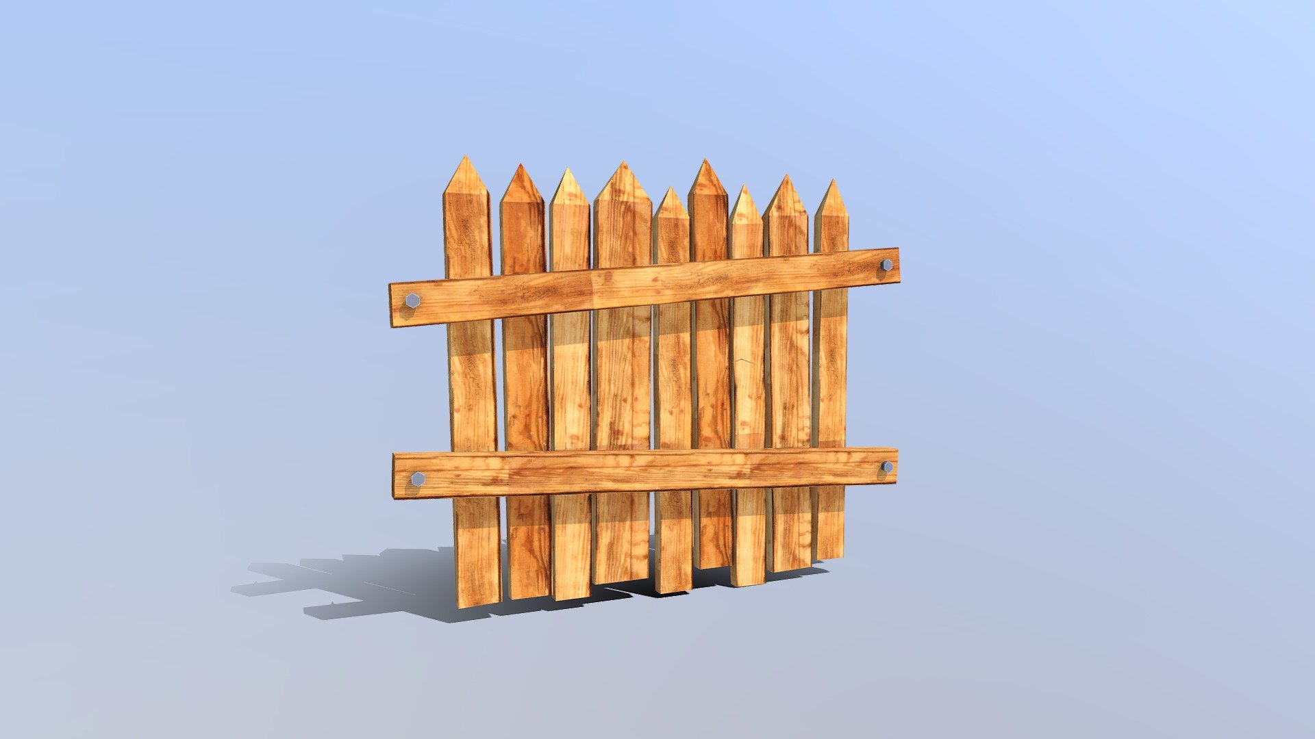 Cartoon Fence - 3D model by shtran [11be041] - Sketchfab