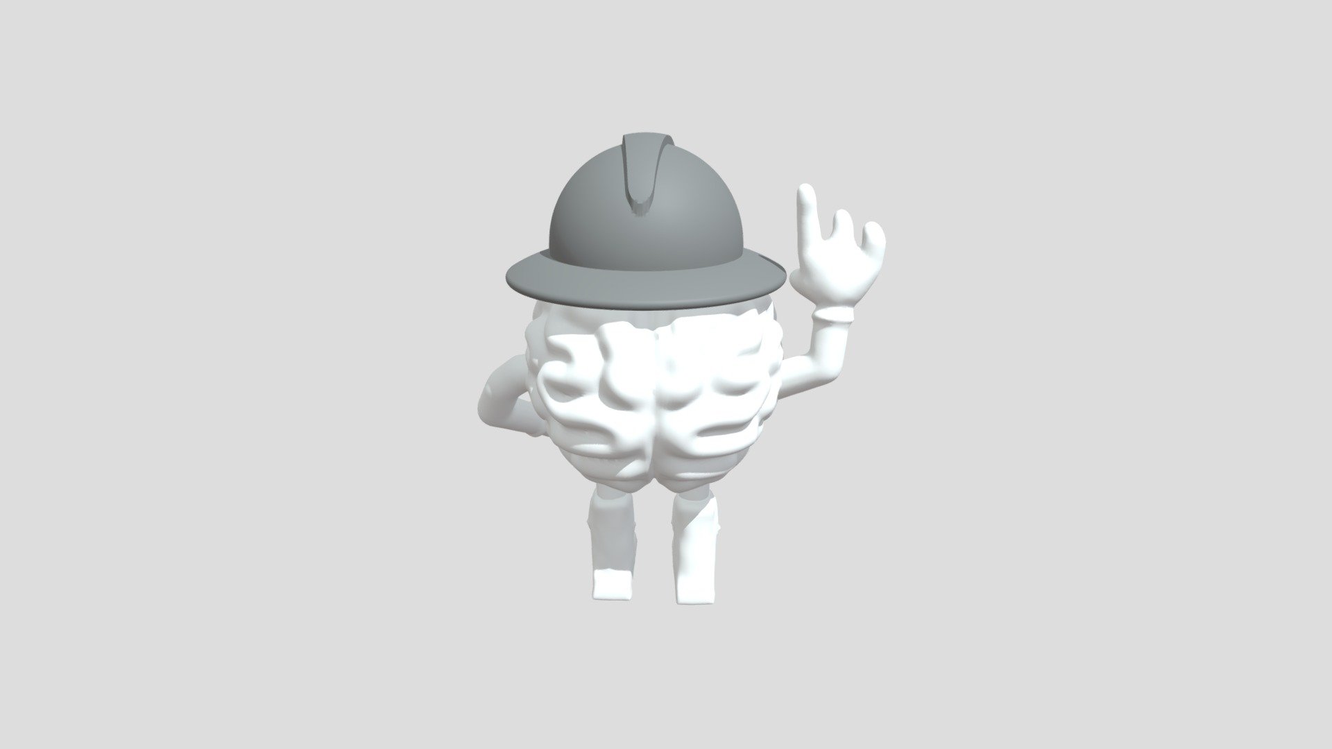 Cartoon brain - 3D model by alcatrazelles [11be6fe] - Sketchfab