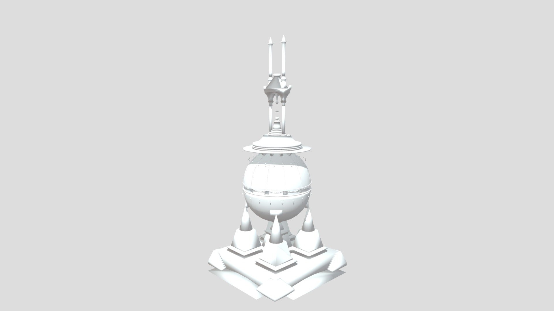 The Tomb of Lars Porsenna - Lequeu's Design - 3D model by Roland Thomas ...