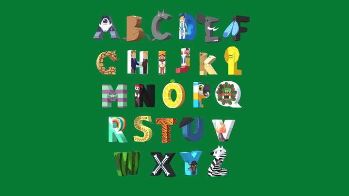 Alphabet 3D models - Sketchfab