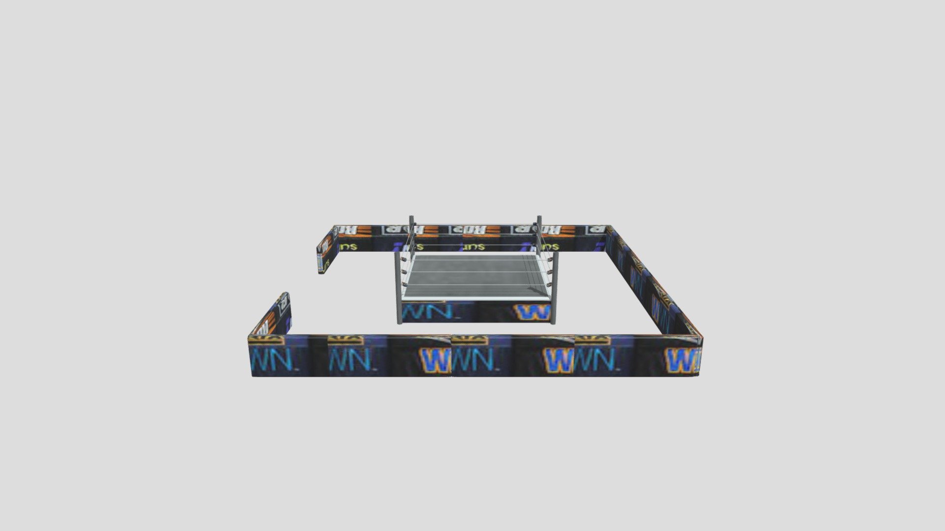 Wrestlemania ring wwe - Download Free 3D model by jahkorywise877 ...