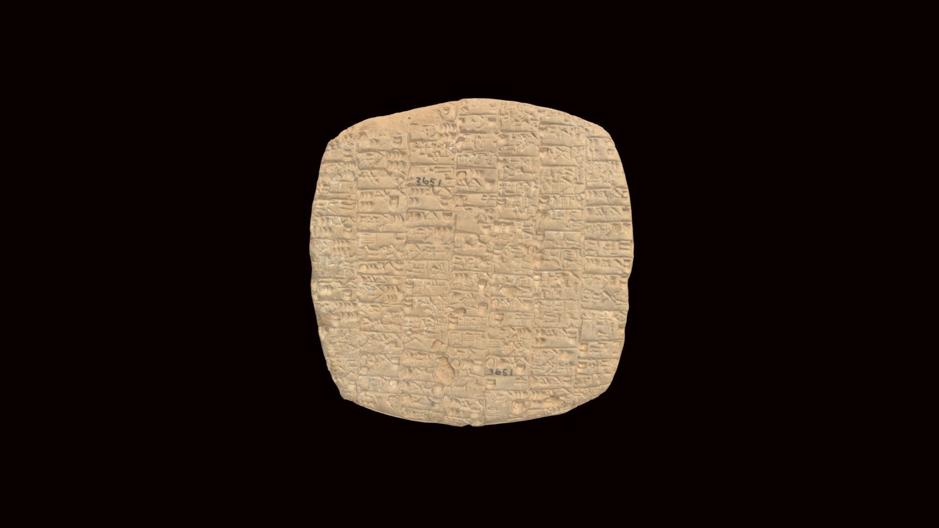 Cuneiform Tablet HMANE1904.6.2 - 3D model by Harvard Museum of the ...