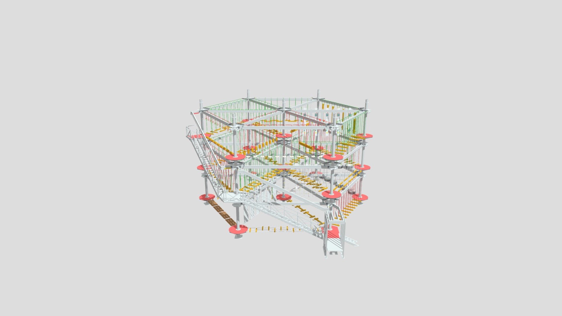Rope course - 3D model by msseo1982 [11c4177] - Sketchfab