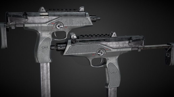 Sub-machine-gun 3D models - Sketchfab