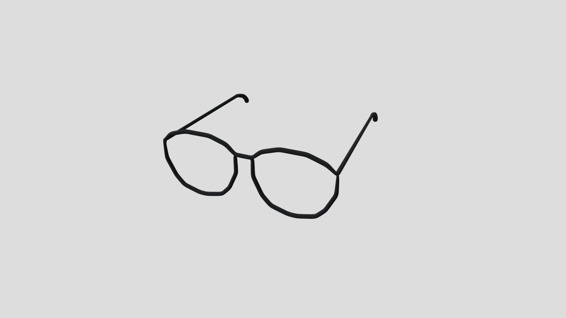 Black Glasses - Download Free 3D model by ralouf_tv [11c6a6f] - Sketchfab