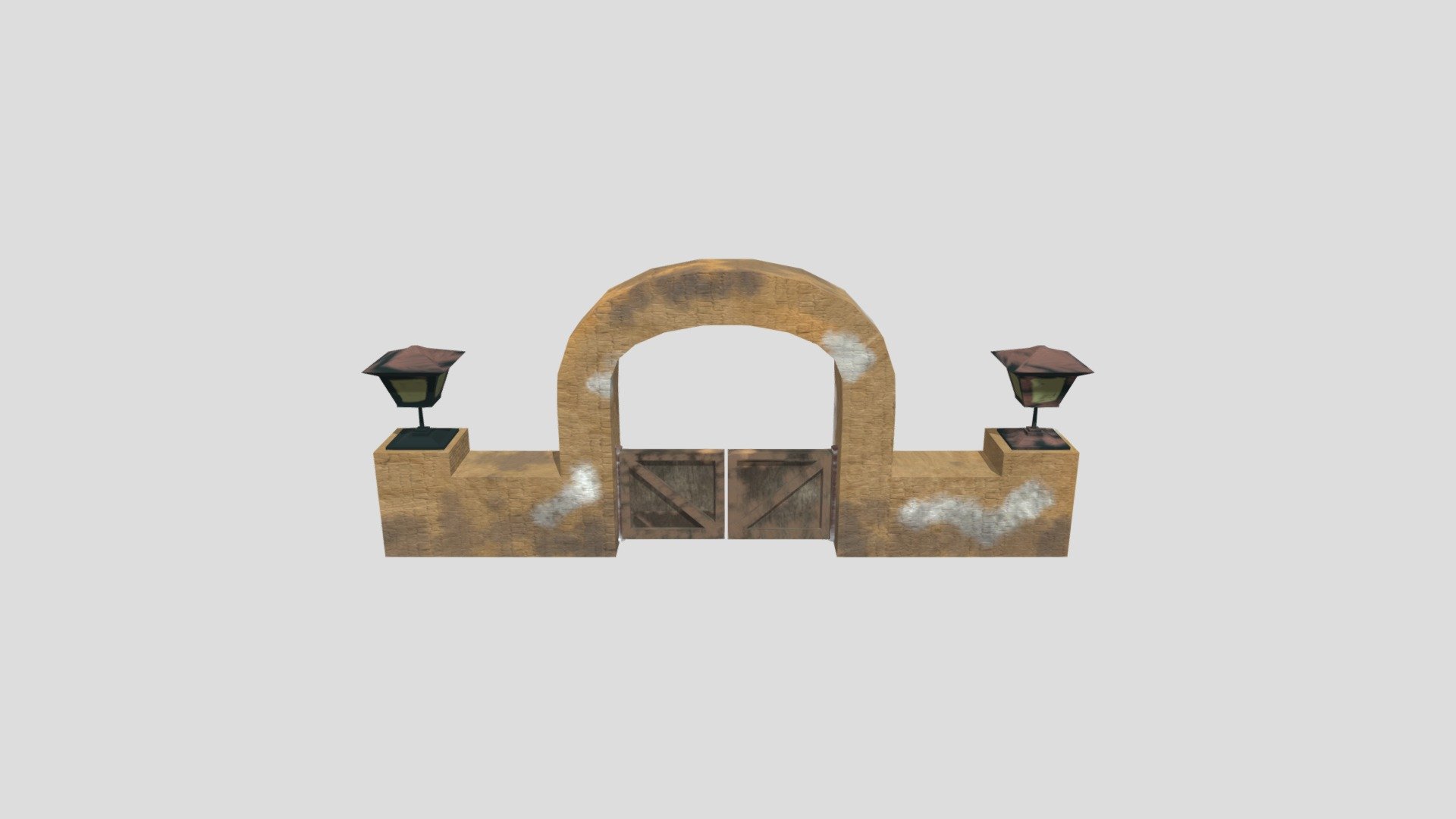 Simple Gate - Download Free 3D model by CobySam [11c9b59] - Sketchfab