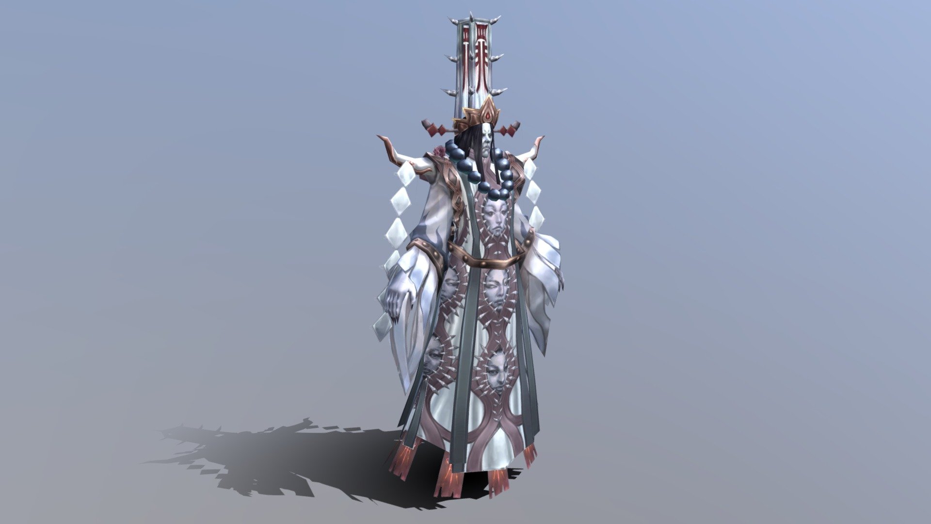 Chinese fantasy male character - 3D model by eeriea [11cb399] - Sketchfab