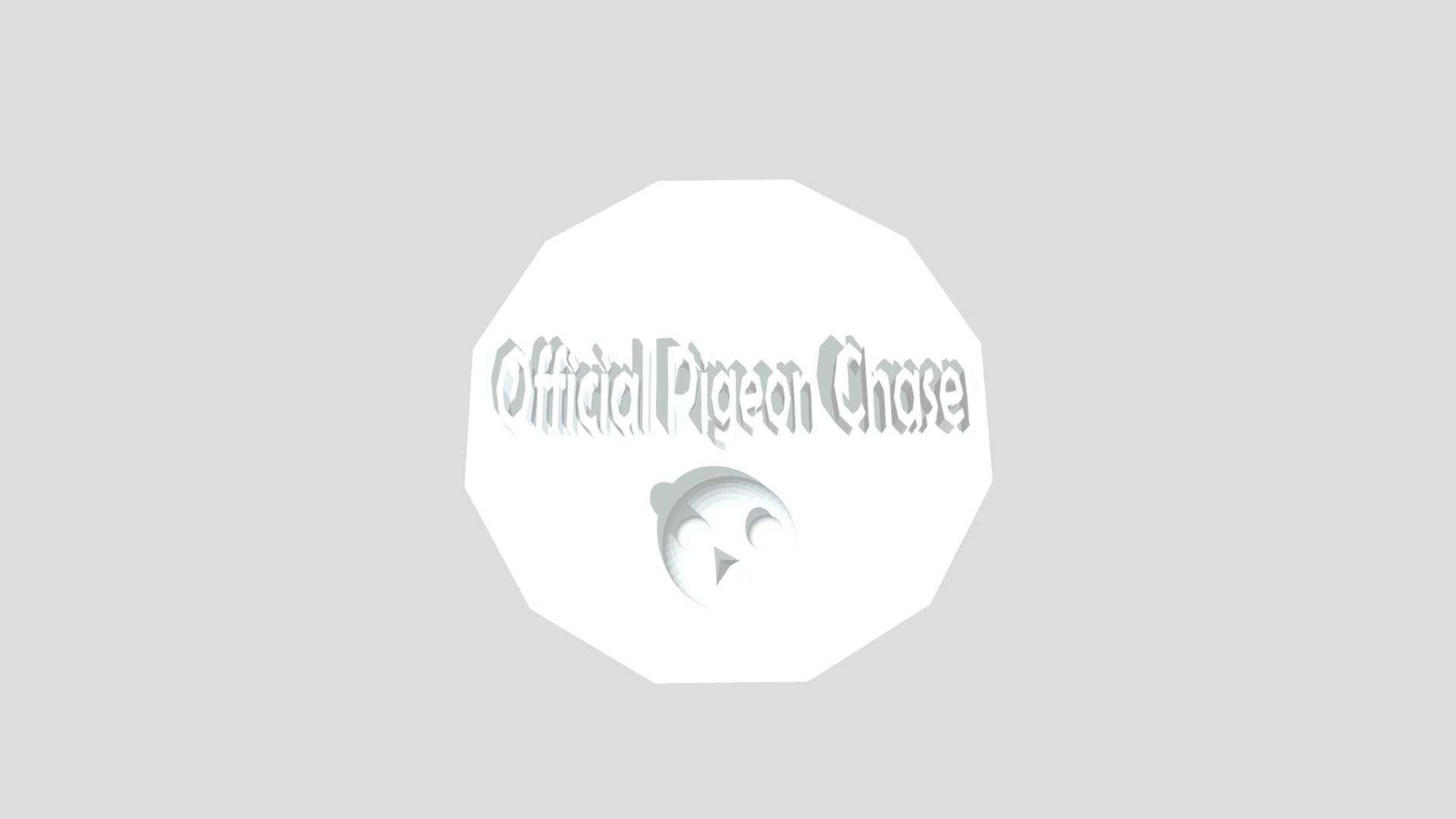Official Pigeon Chaser badge - Download Free 3D model by Mieo ...
