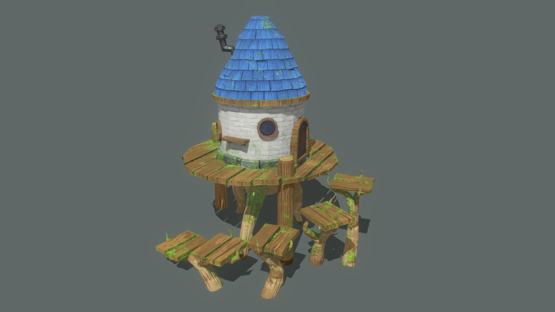 Tree House - 3D model by NielsR14 [11cea4c] - Sketchfab