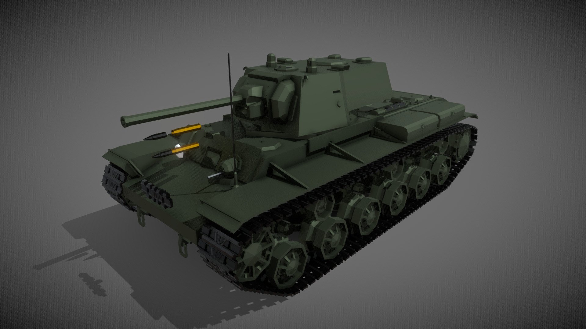 low-poly KV-1 - Download Free 3D model by D_U (@DU1701) [11d1285] - Sketchfab