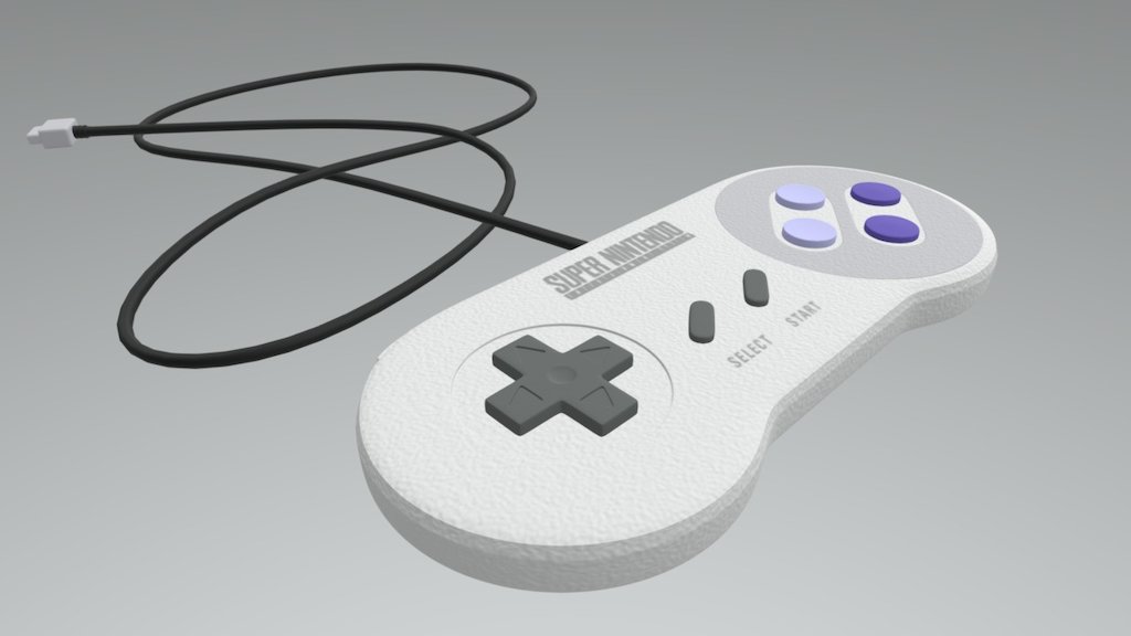 SNES Controller High Poly - 3D model by Ryan D. (@rd28640) [11d1560 ...