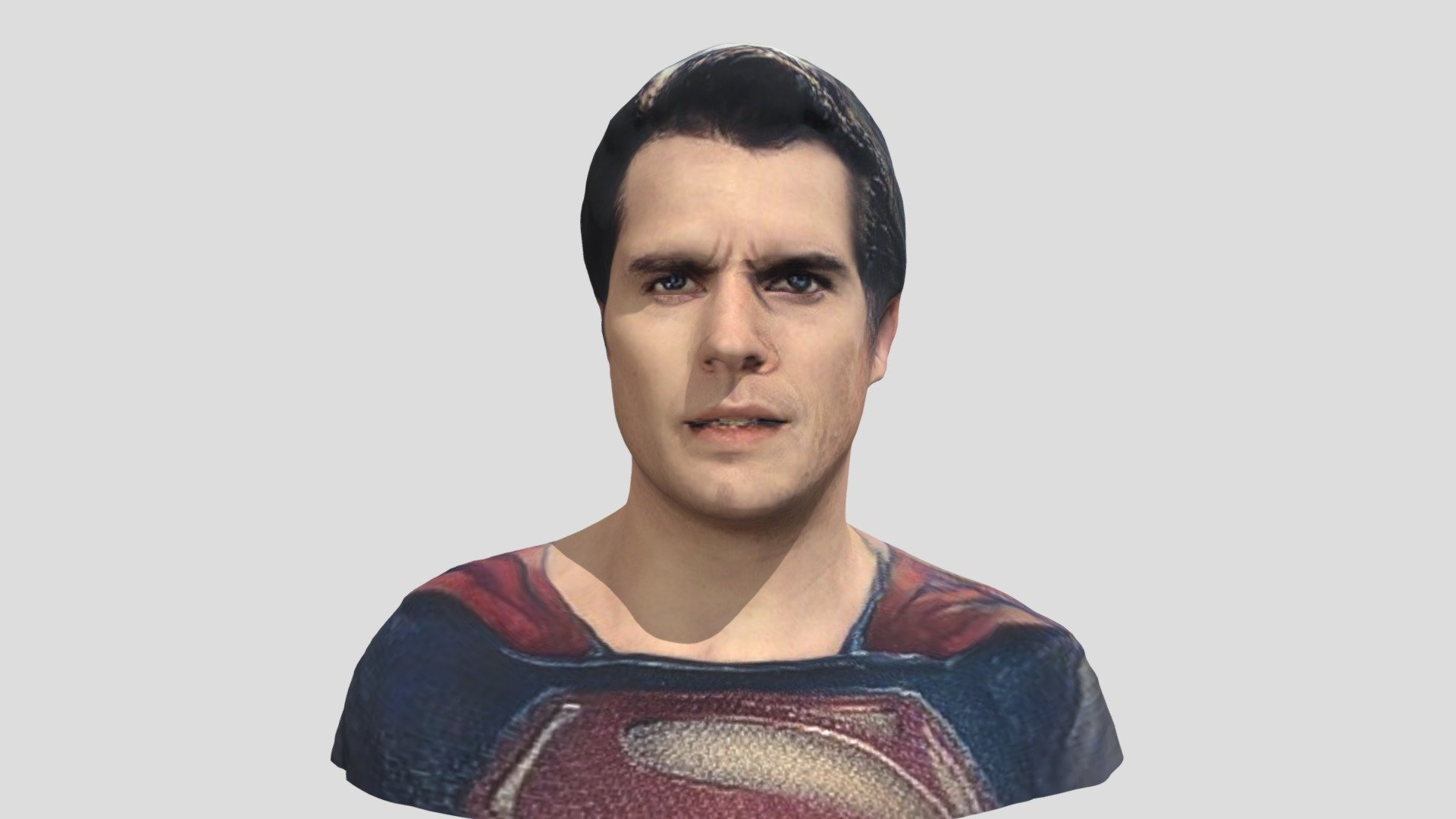 Superman Head - 3D model by 3D Pictures (@commentarymarvel) [11d1d3b ...
