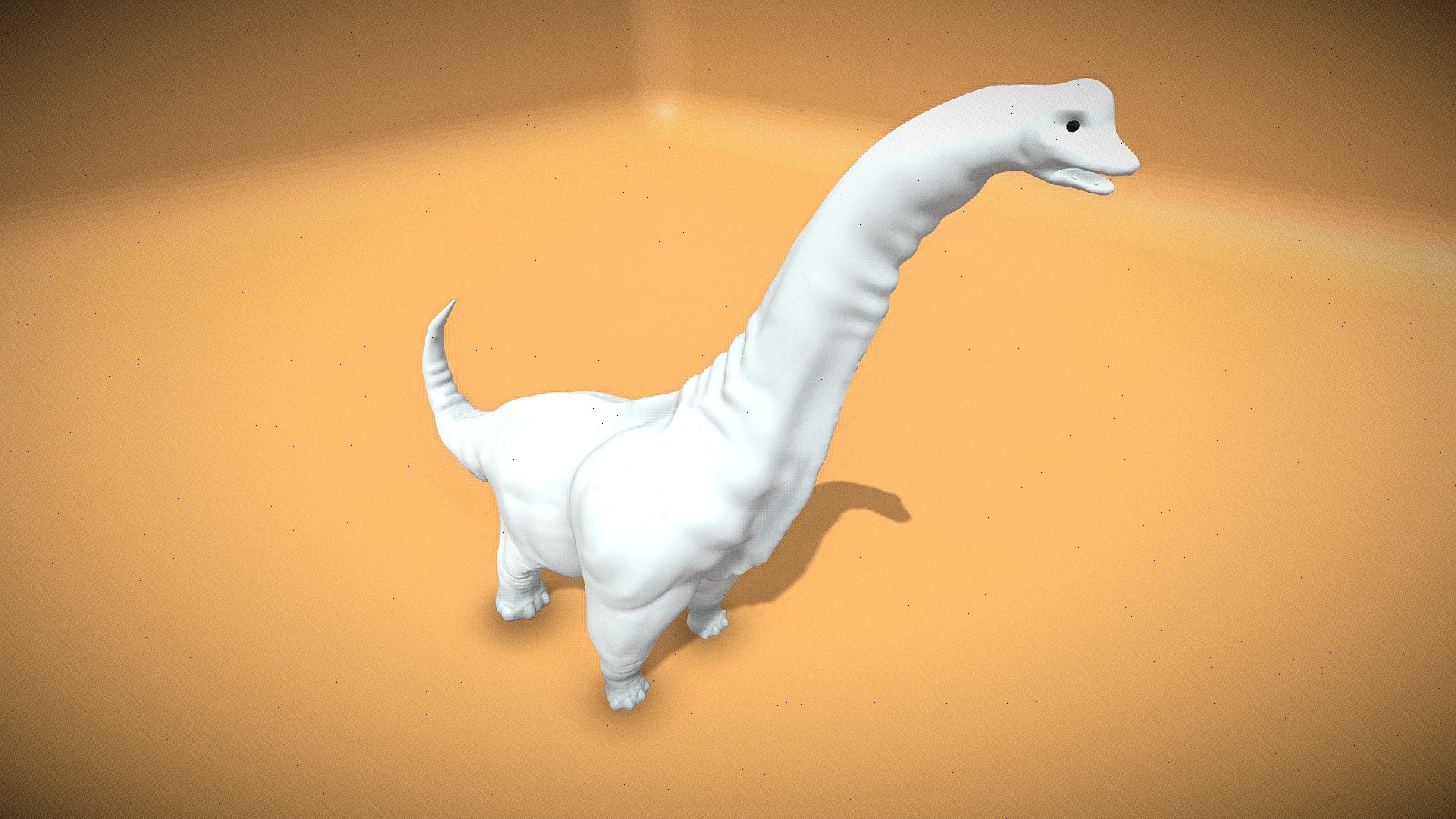 BRACHIOSAURUS DINOSAUR (Base model) - Download Free 3D model by ...