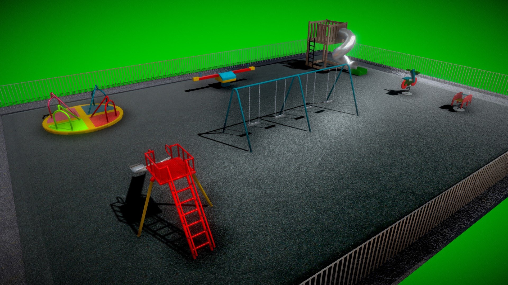 Playground - Download Free 3D model by rhcreations [11d6c39] - Sketchfab