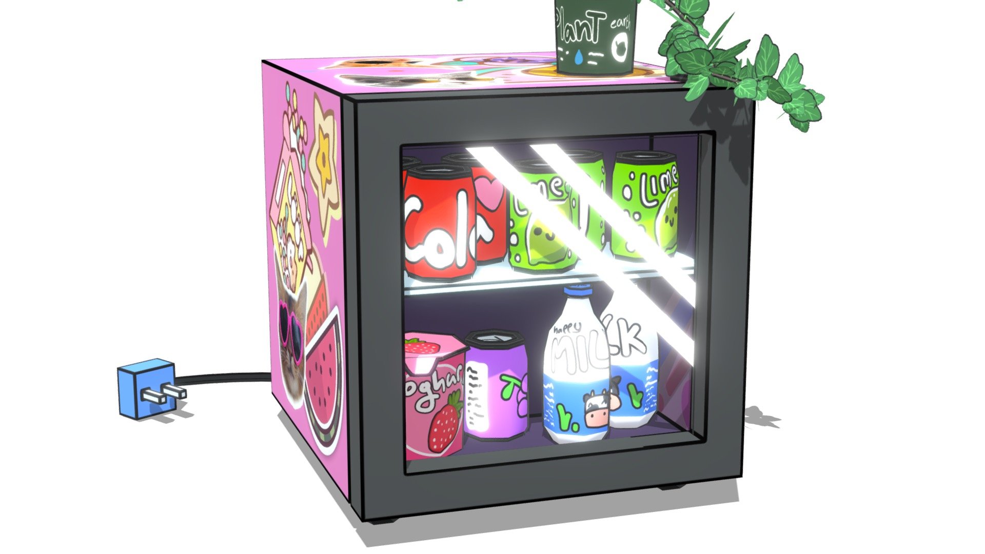 Mini Fridge - Download Free 3D model by Bjarne Stokhof (@stokhuis ...
