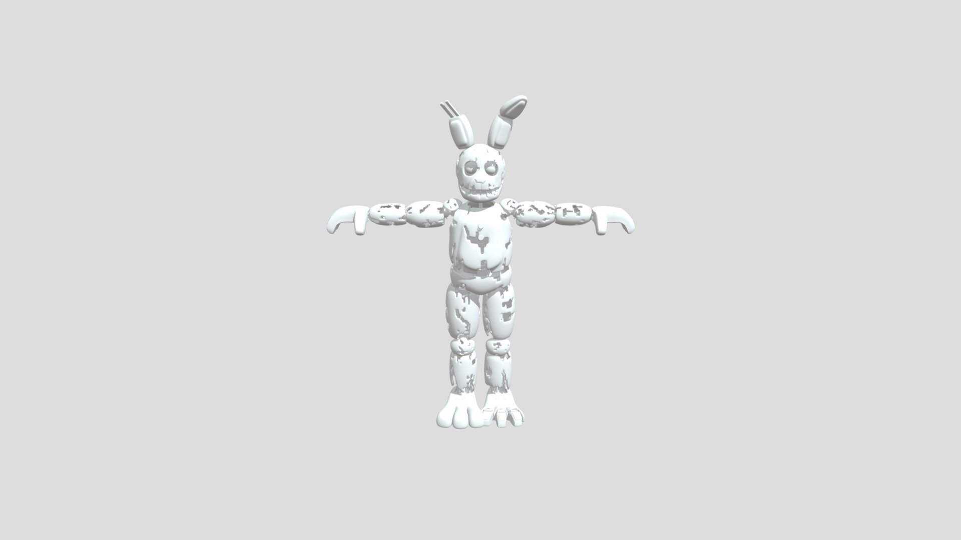 Withered White Rabbit - Download Free 3D model by Freddy_Fazbear ...