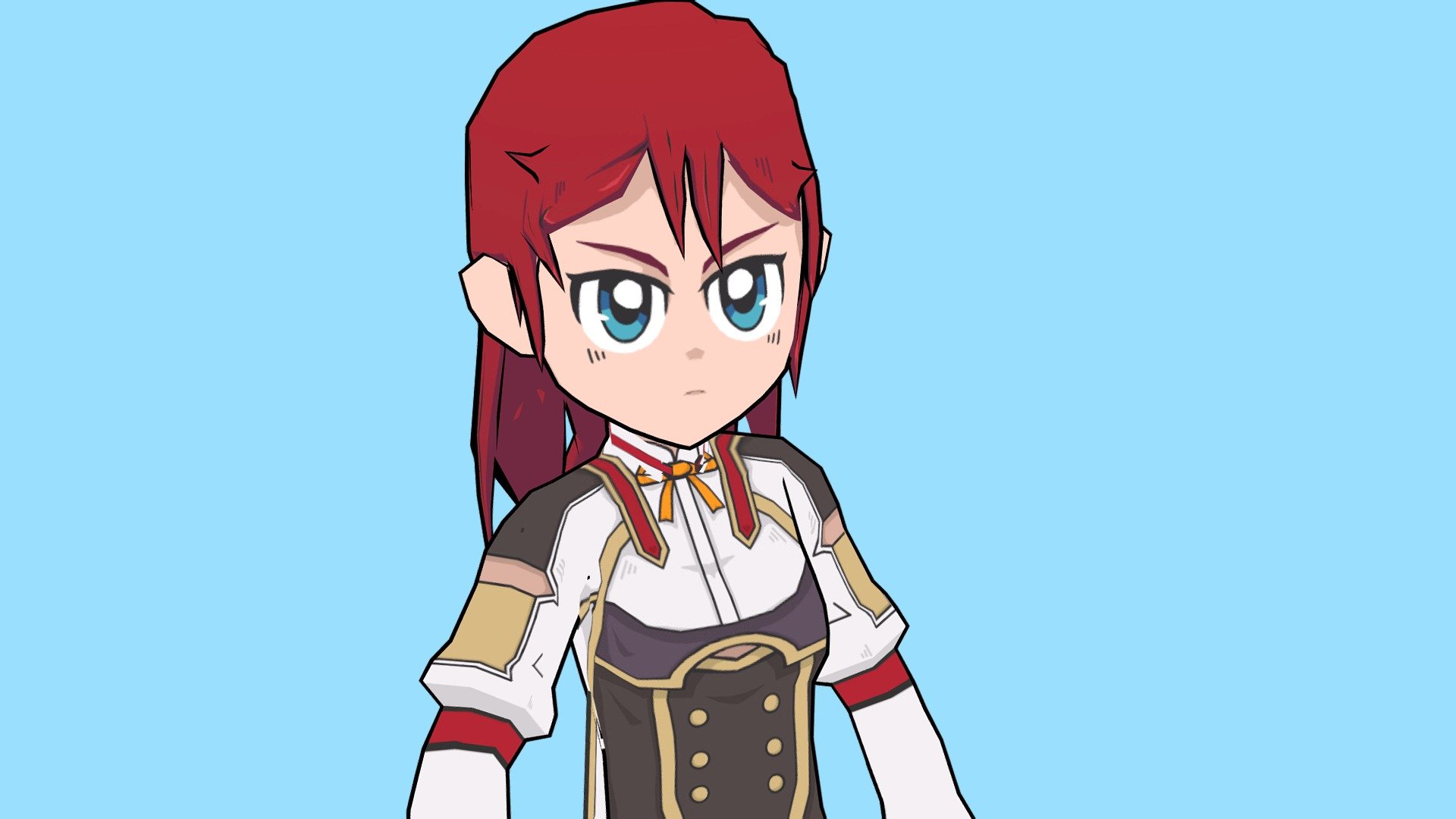 Anime Lowpoly - Elena - 3D model by dheina [11daa72] - Sketchfab
