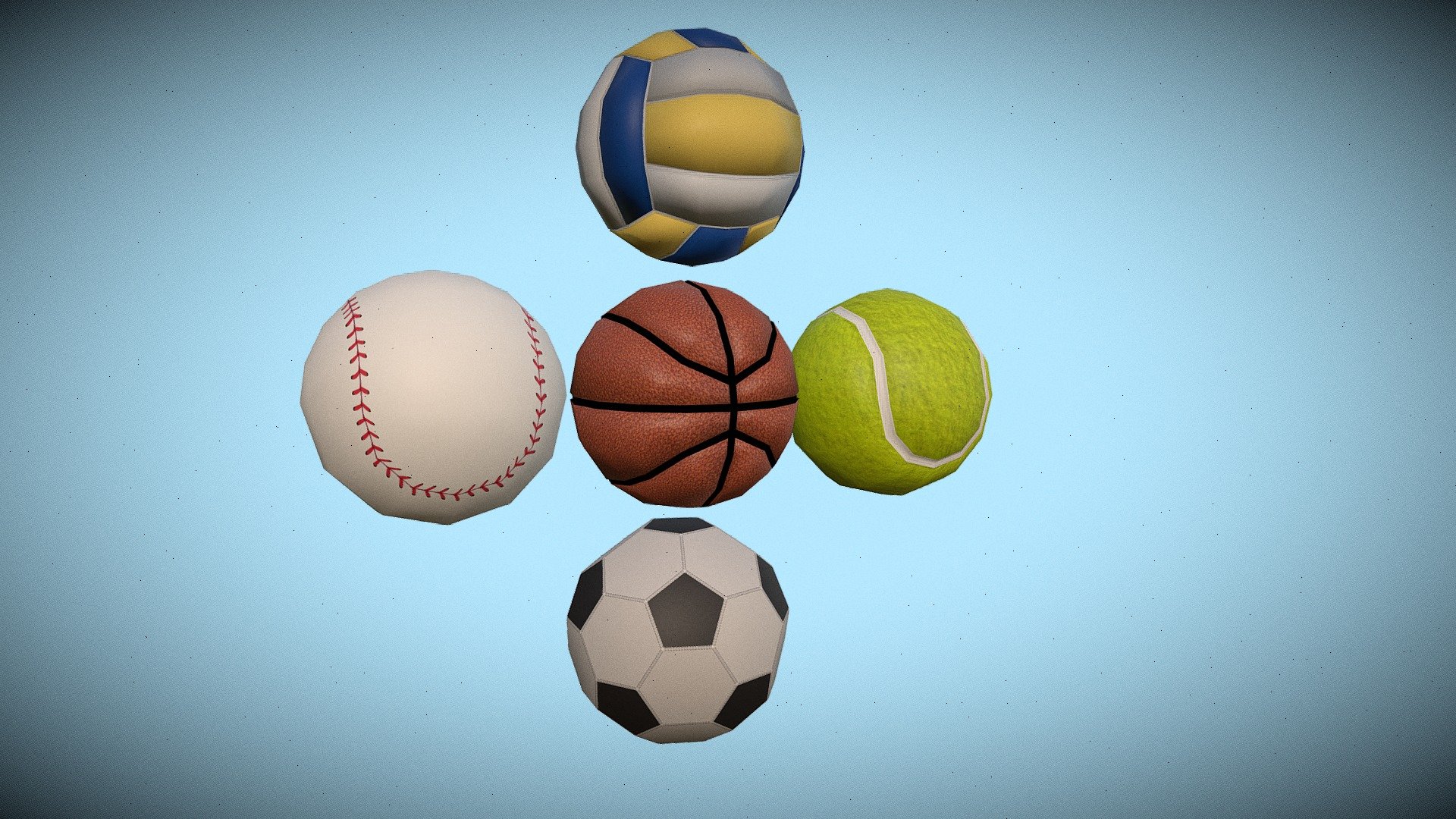 Low Poly Balls - 3D model by Spark Games (@spark-games) [11dccfb ...