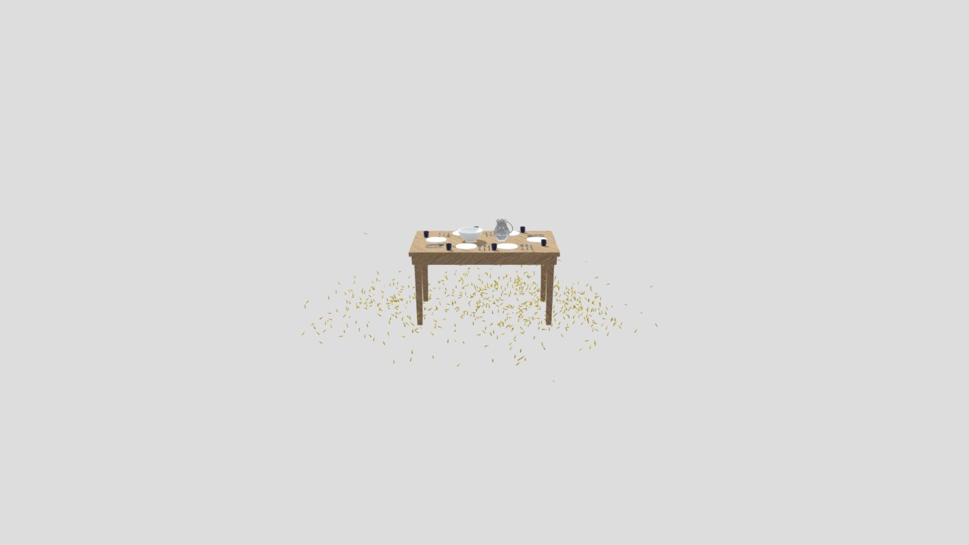 Tea Party Table - 3D model by polarizedphantom [11df2c9] - Sketchfab
