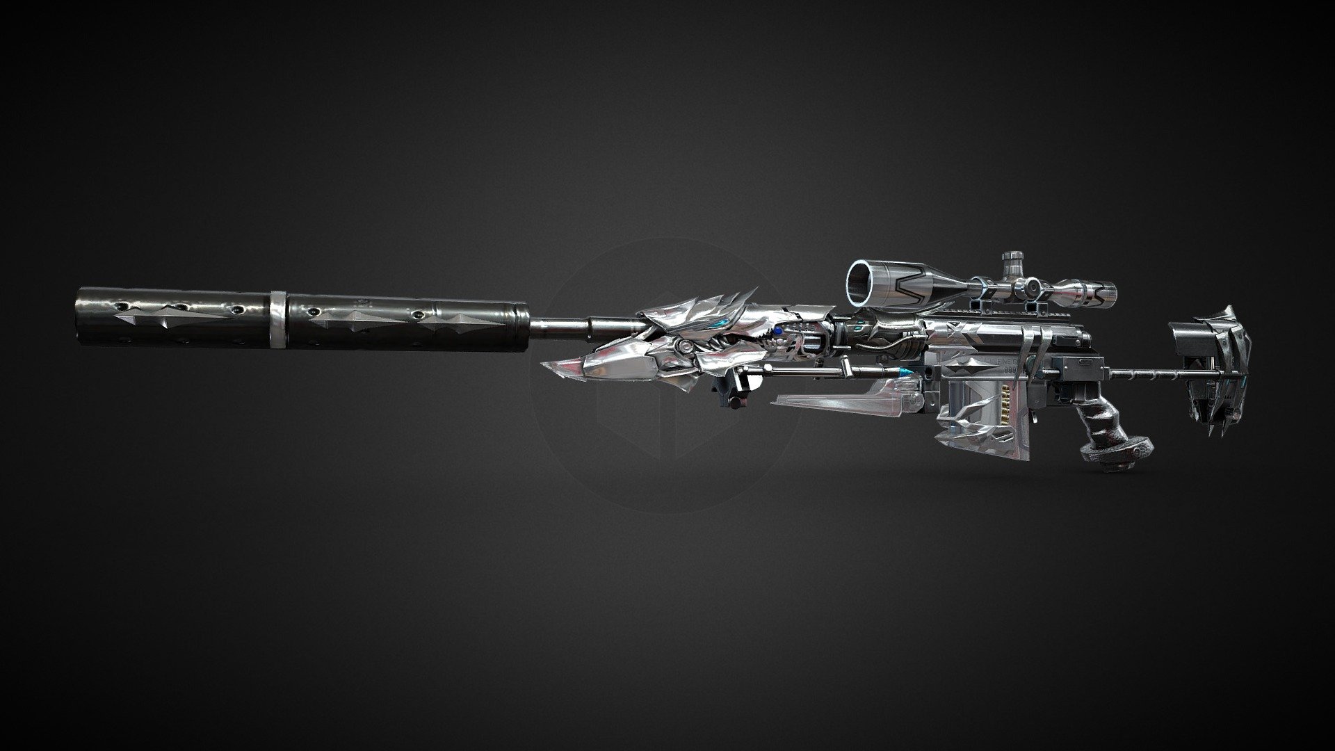 Cheytac M200 Iron Beast - 3D model by AlxDemento [11df784] - Sketchfab