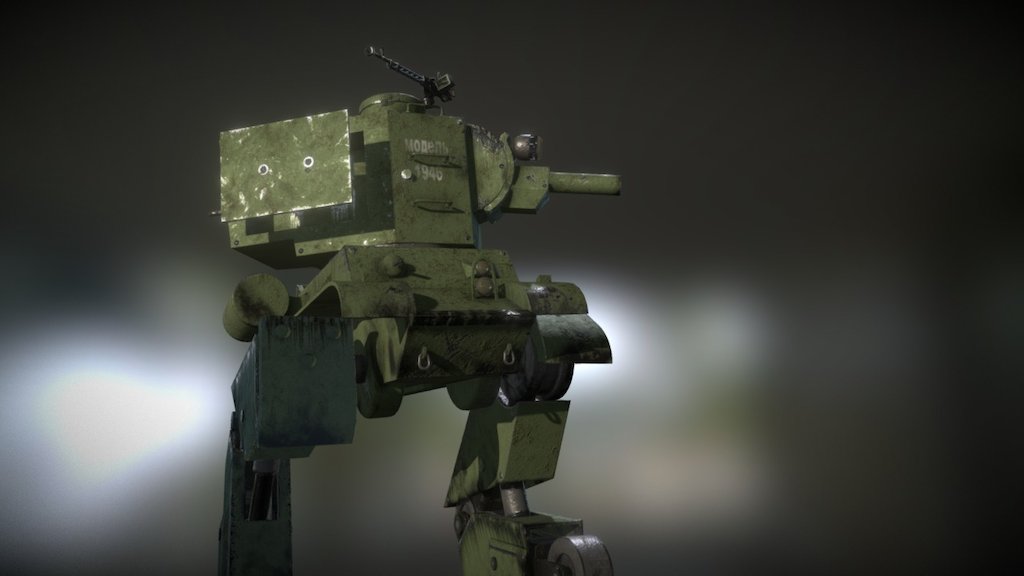 KV-2 Mech - 3D model by Jabol (@Jabol_gd) [11e10f9] - Sketchfab