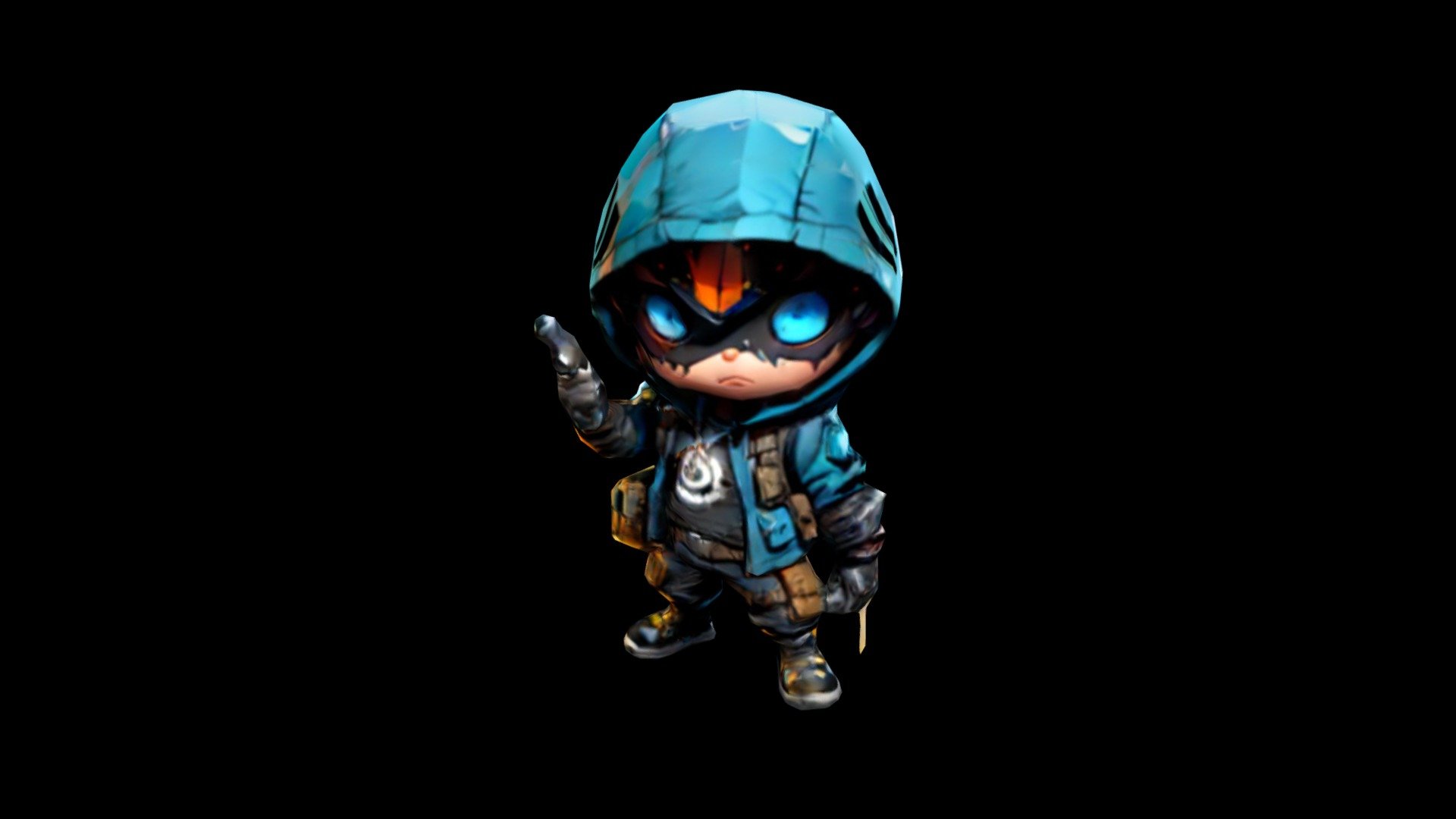 A stylized cartoon image of a character named Ar - Download Free 3D ...