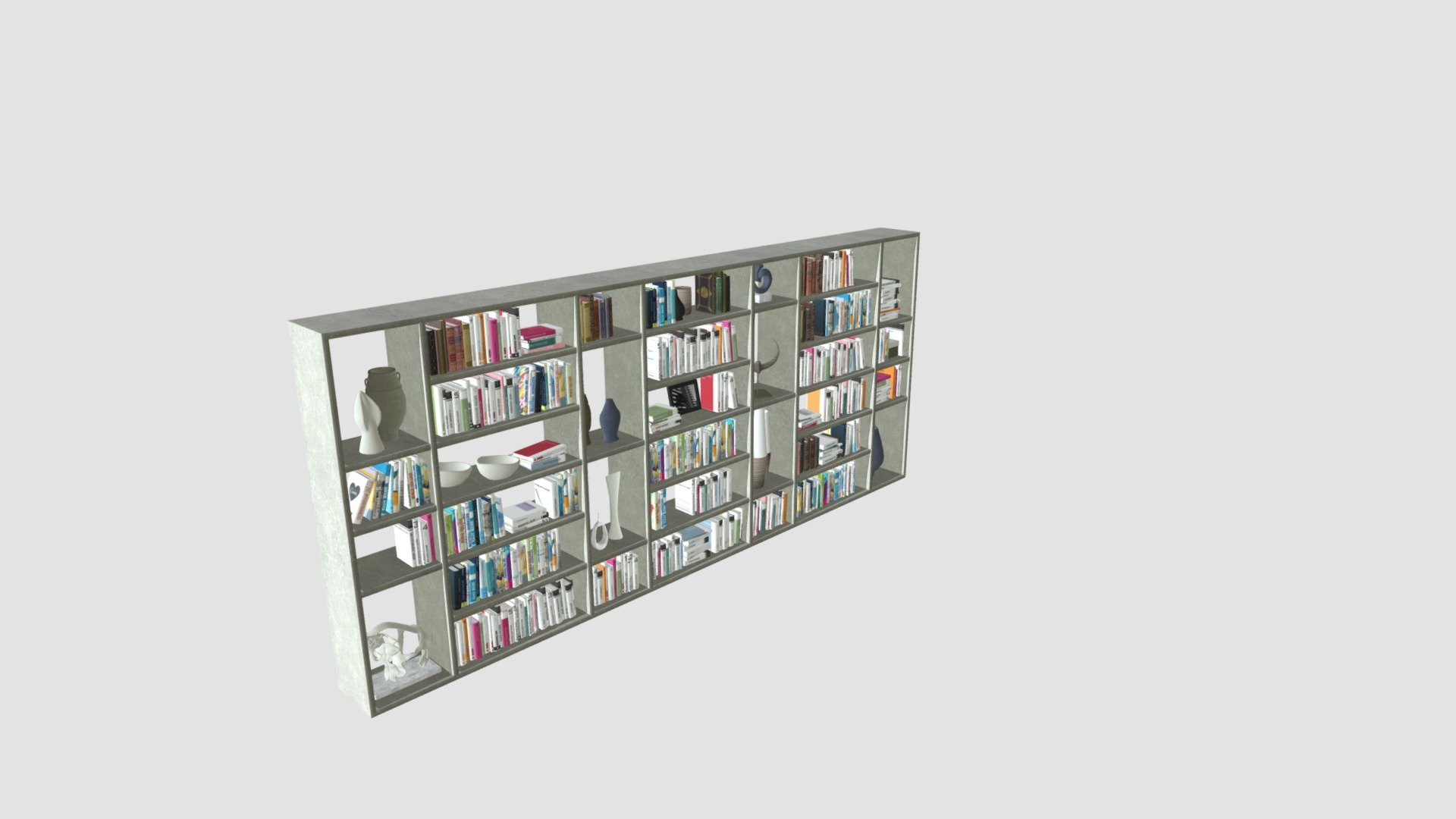 bookshelf - Buy Royalty Free 3D model by Evermotion [11e5d4e] - Sketchfab Store