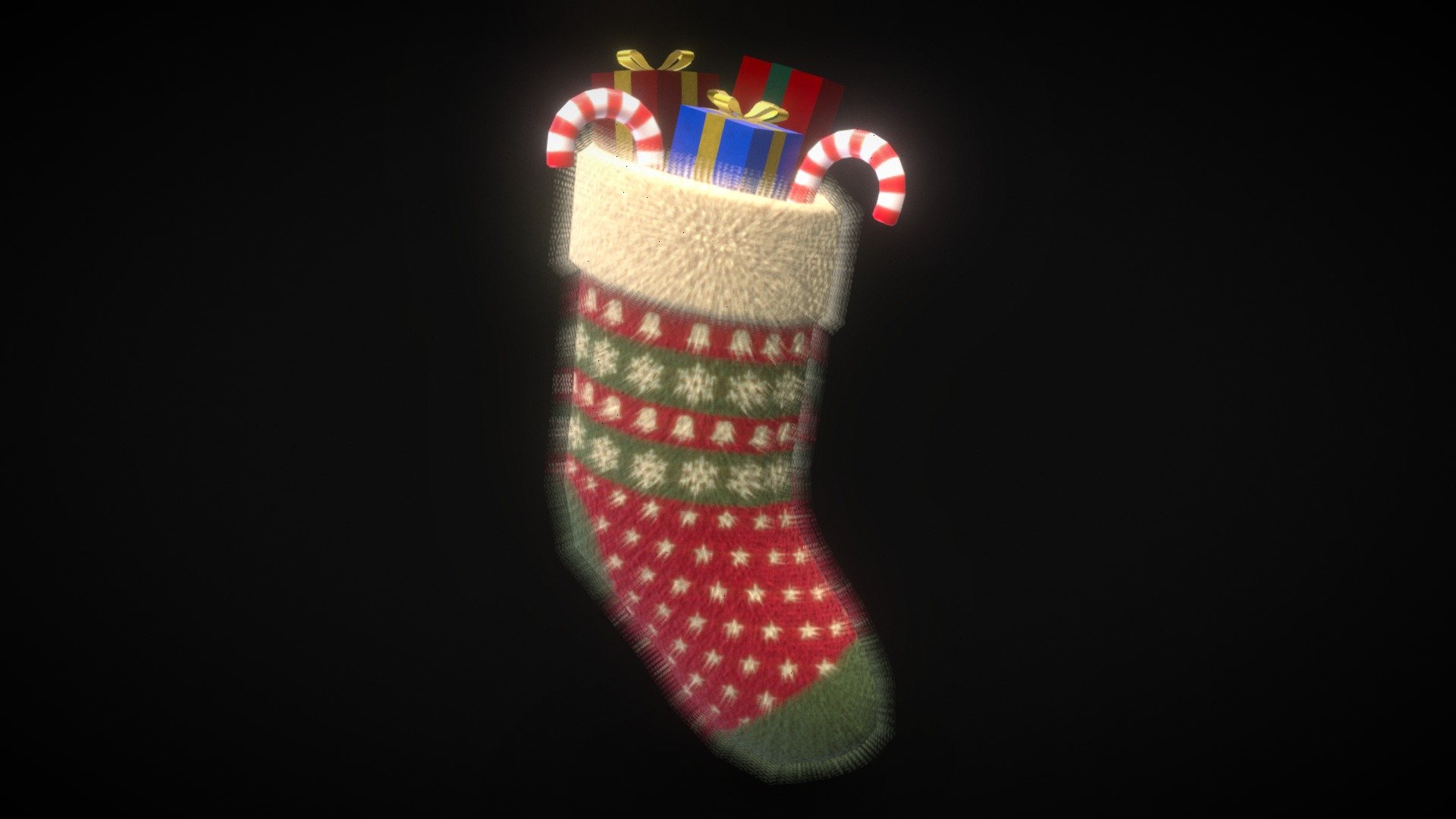 Christmas Wool Sock - Buy Royalty Free 3D model by efrenfreeze [11e75b4 ...