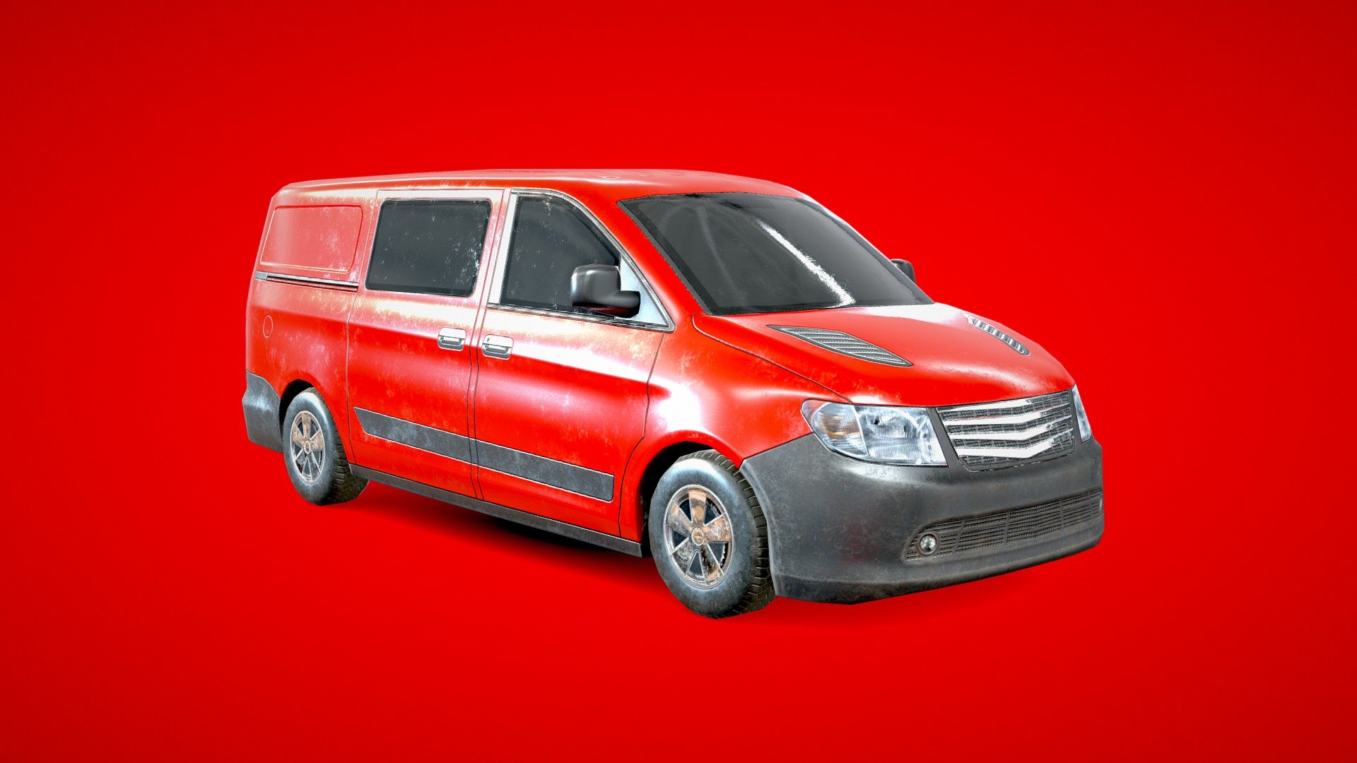 Generic Minivan Red - Buy Royalty Free 3D model by rpalomino [11e8df8 ...