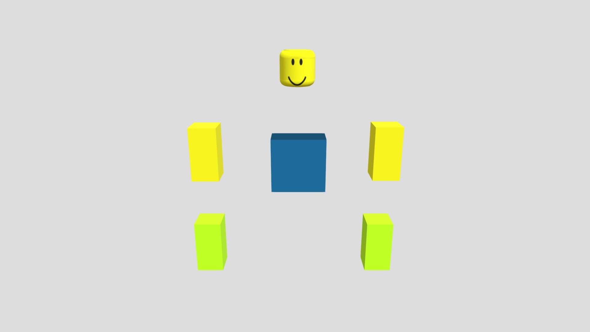 Roblox R6 Model (used paint 3d so its kinda bad) - Download Free 3D ...