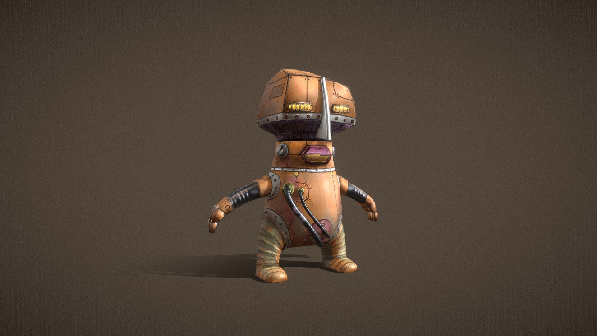 Toon Robot - 3D model by BrushWork [11ea77b] - Sketchfab