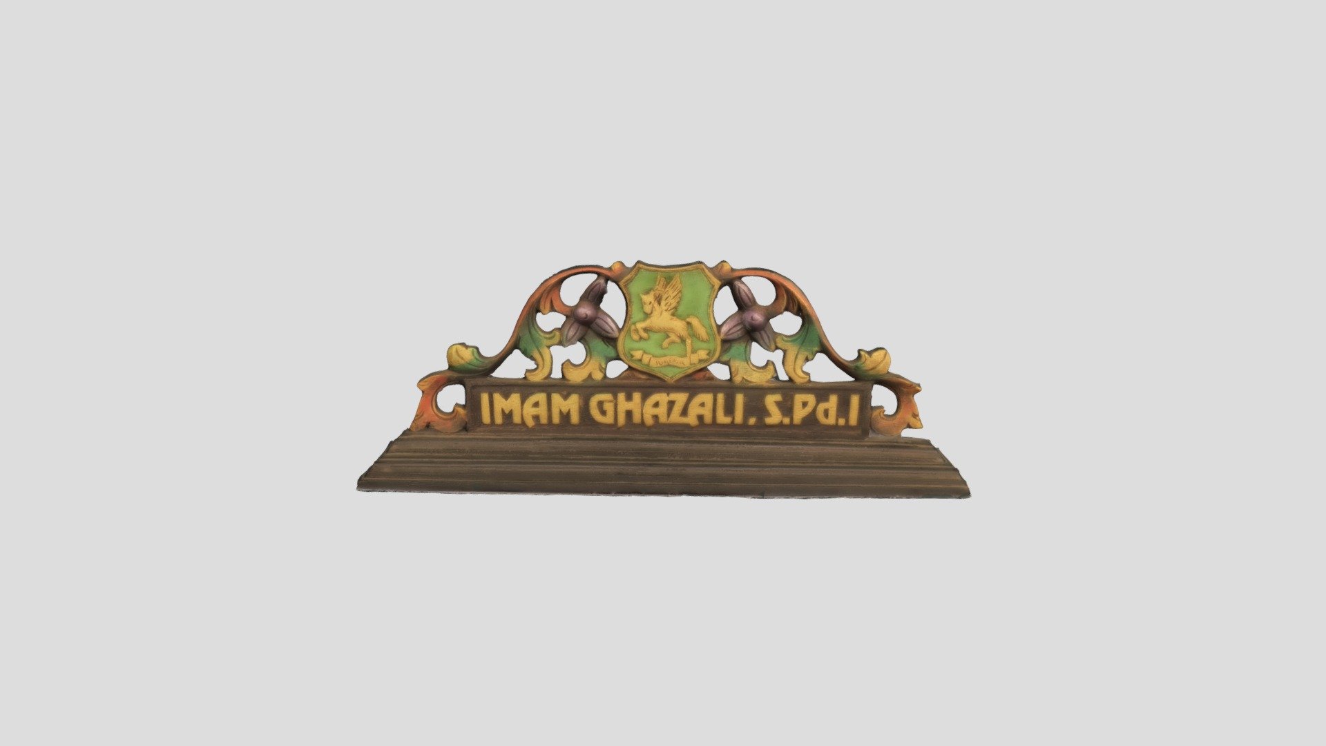 PAPAN NAMA KARDULUK - 3D model by anhrisn [11eaea7] - Sketchfab