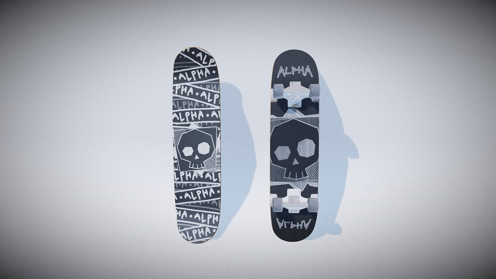 Skateboard Design #1 - 3D model by GuccioPucci (@Graphic_boi) [11ec560 ...