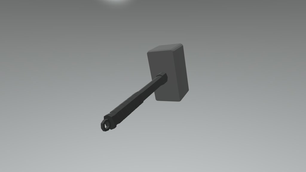Low poly hammer - Download Free 3D model by ercandinsel [11ef045 ...