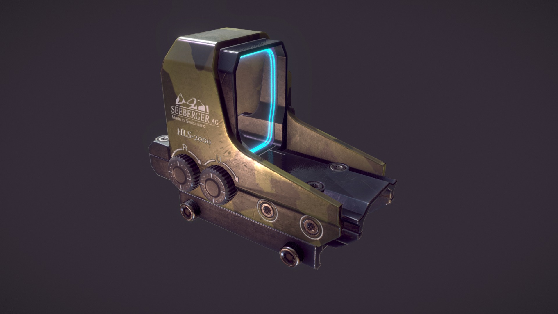 holographic sight - 3D model by Mindrust [11ef0de] - Sketchfab