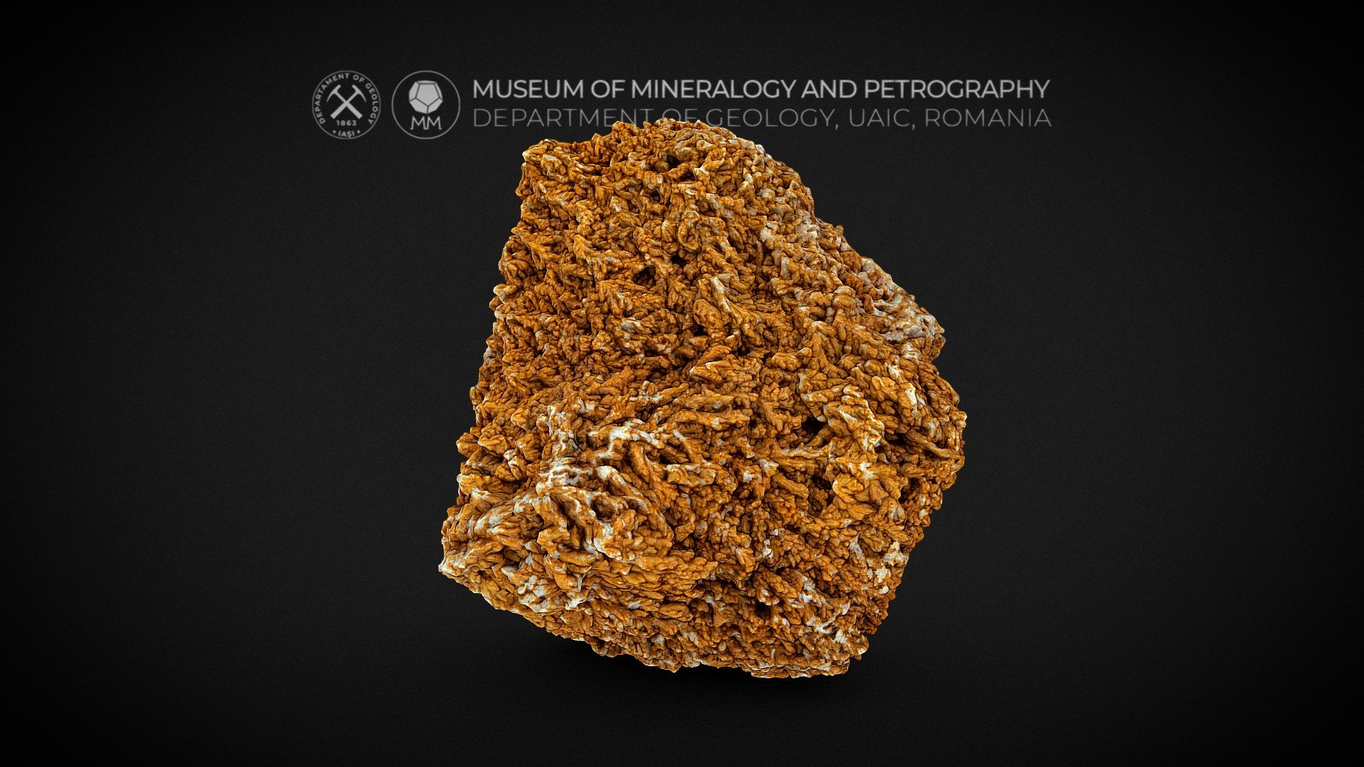 Witherite coated with Limonite - 3D model by Museum of Mineralogy and ...