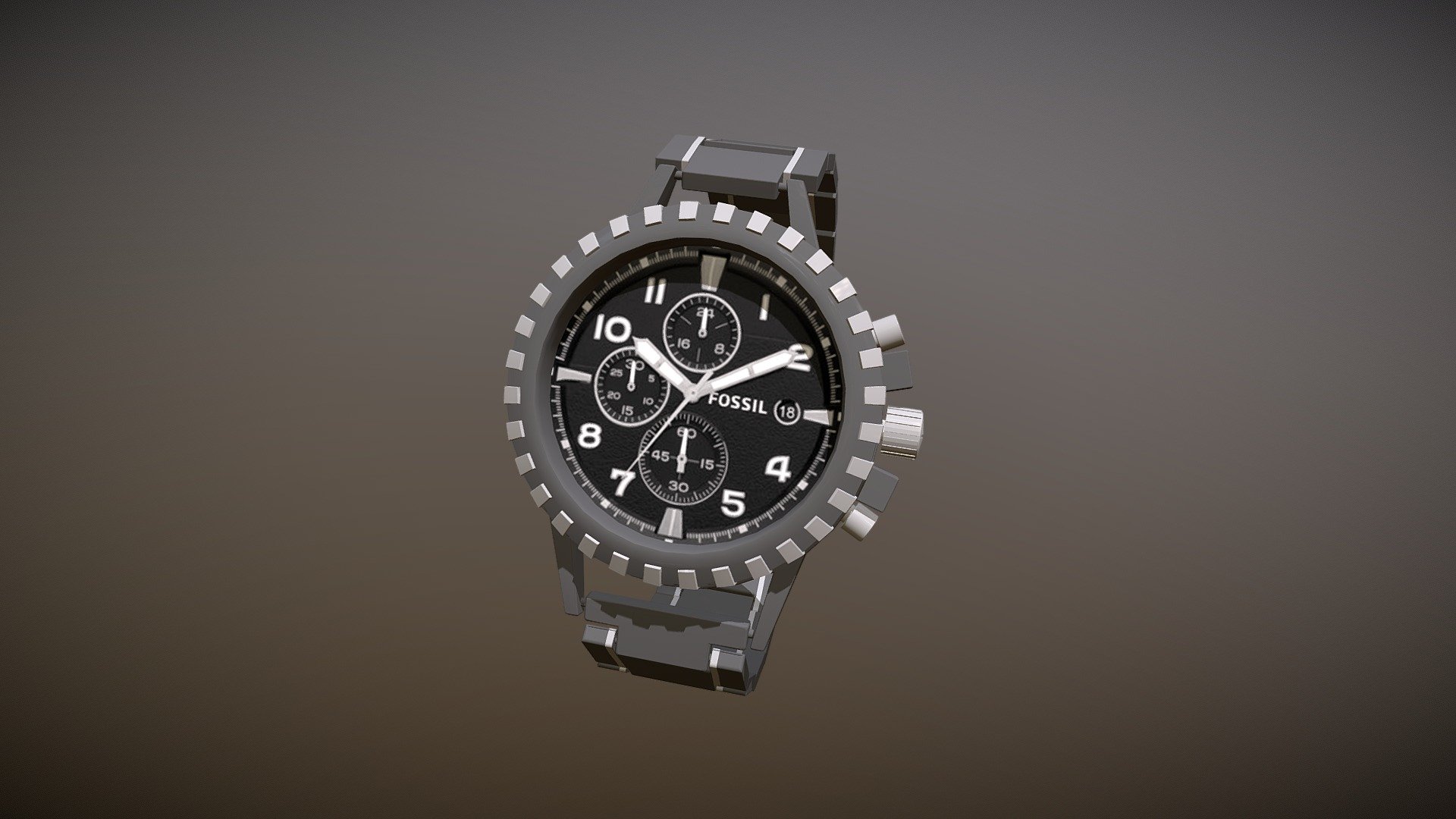 Fossil Watch on Maya [SchoolWork] - 3D model by Kaam [11f2898] - Sketchfab