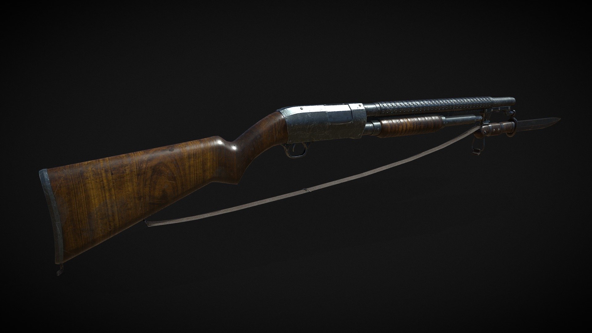 Trench Gun - 3D model by sasperson [11f3676] - Sketchfab