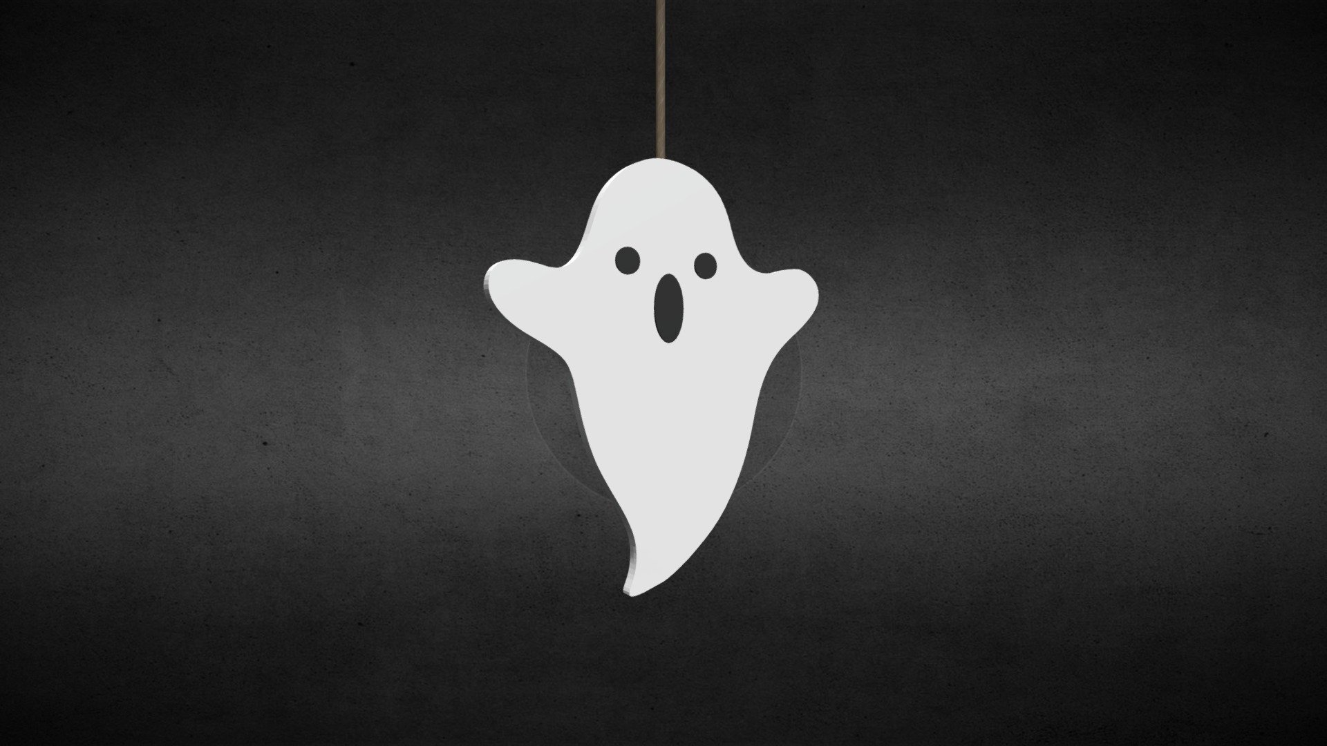 Cartoon Ghost on a String - Download Free 3D model by Render at Night ...