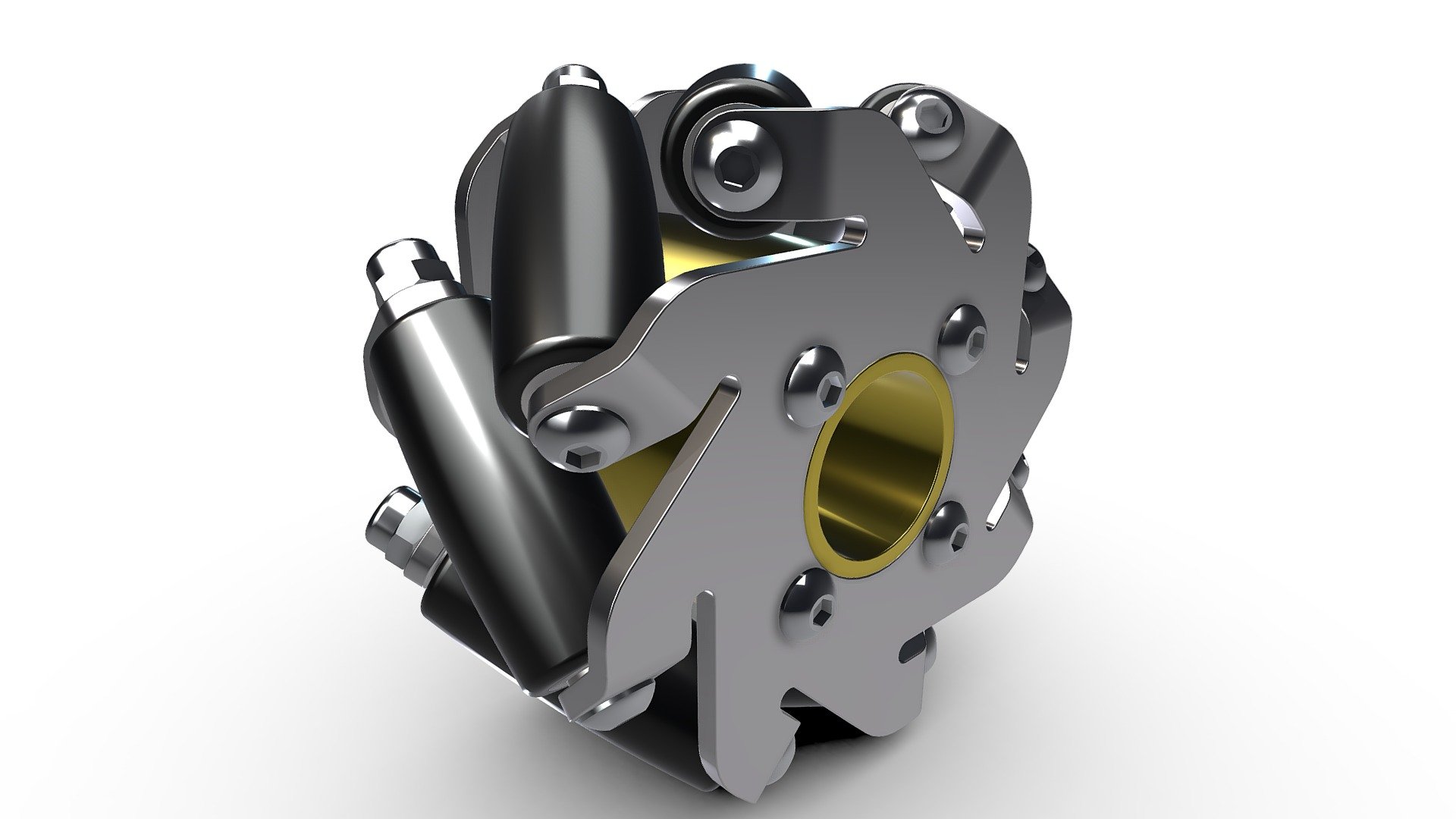 Mecanum Wheel 3D Model - 3D model by RK_Design [11f4092] - Sketchfab