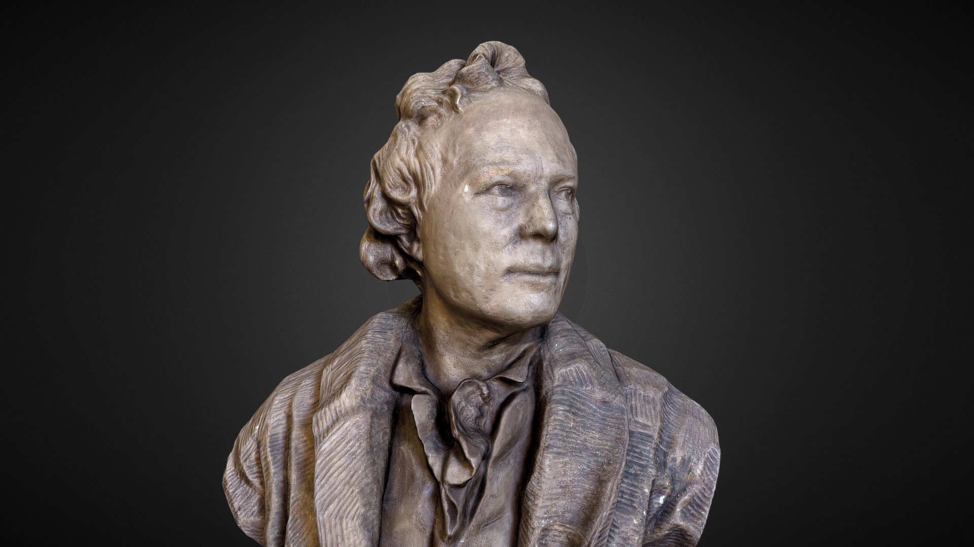 Bust of Christoph Gluck by Jean-Antoine Houdon - 3D model by Awen ...
